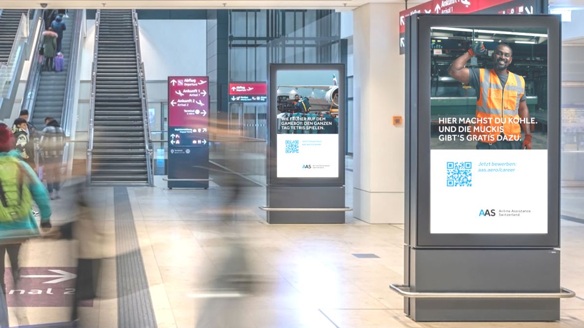 Rekrutierungskampagne für Airline Assistance Switzerland (AAS): Ein ...